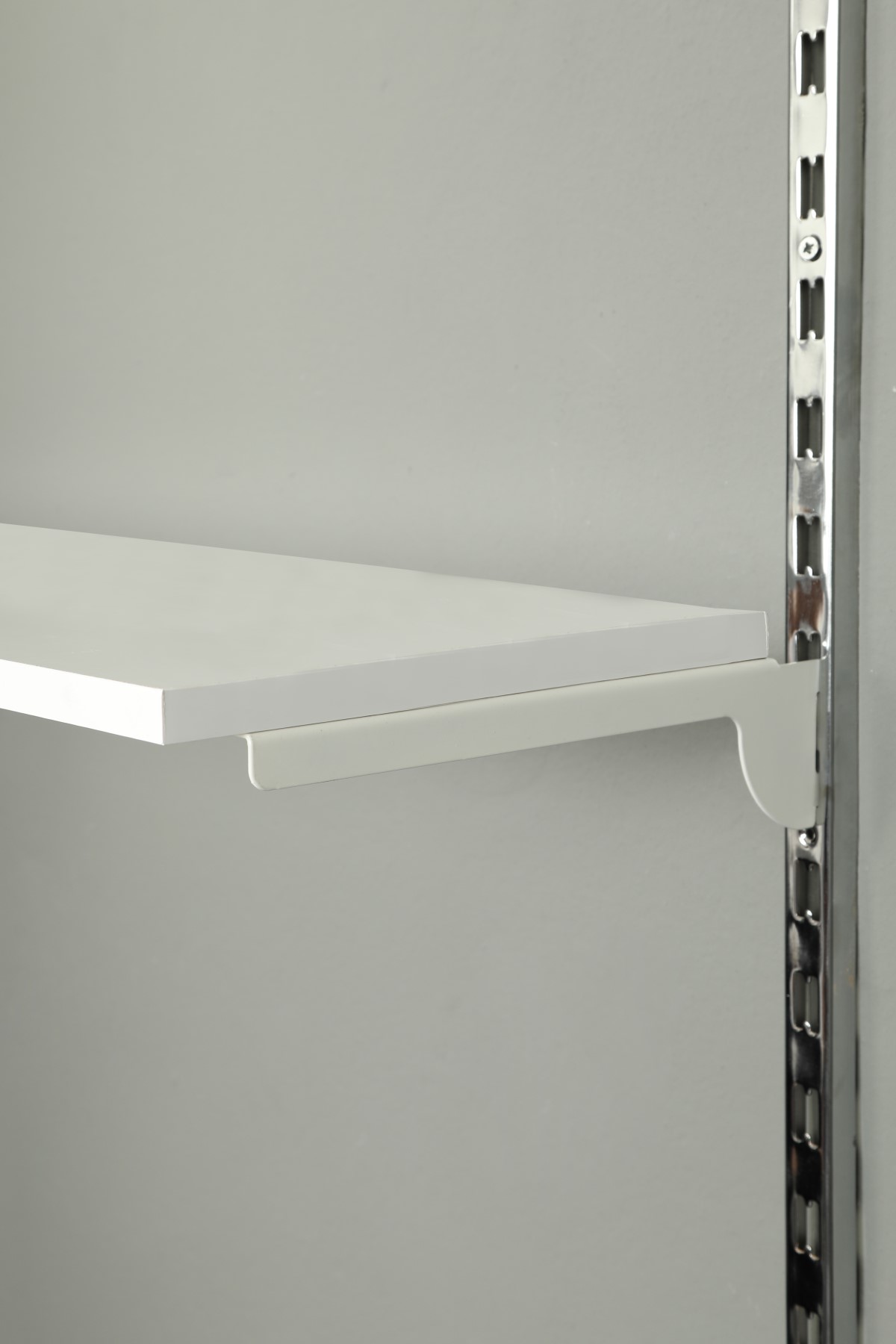 30 cm White Straight Twist Support with Claw - Rack Modern