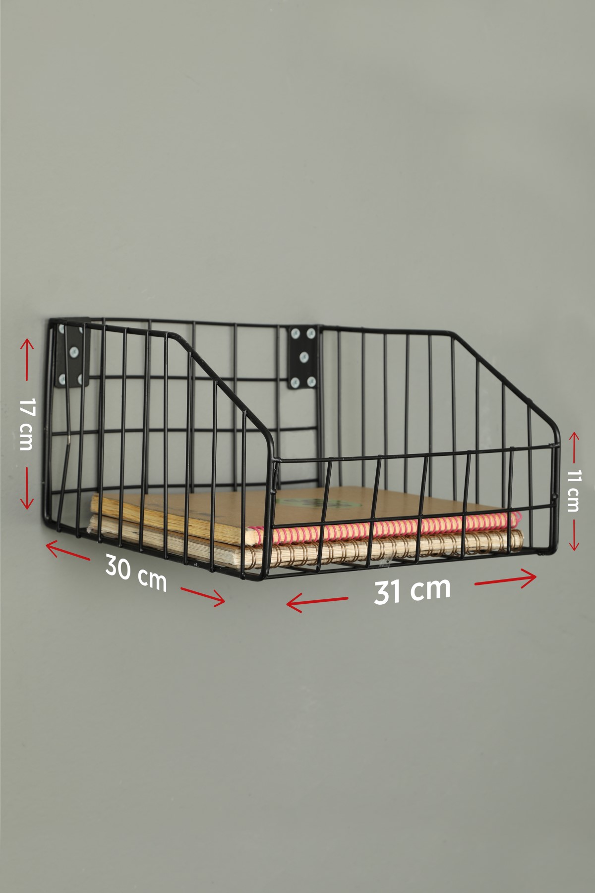 Wall-Mounted Wire Basket - Rack Modern