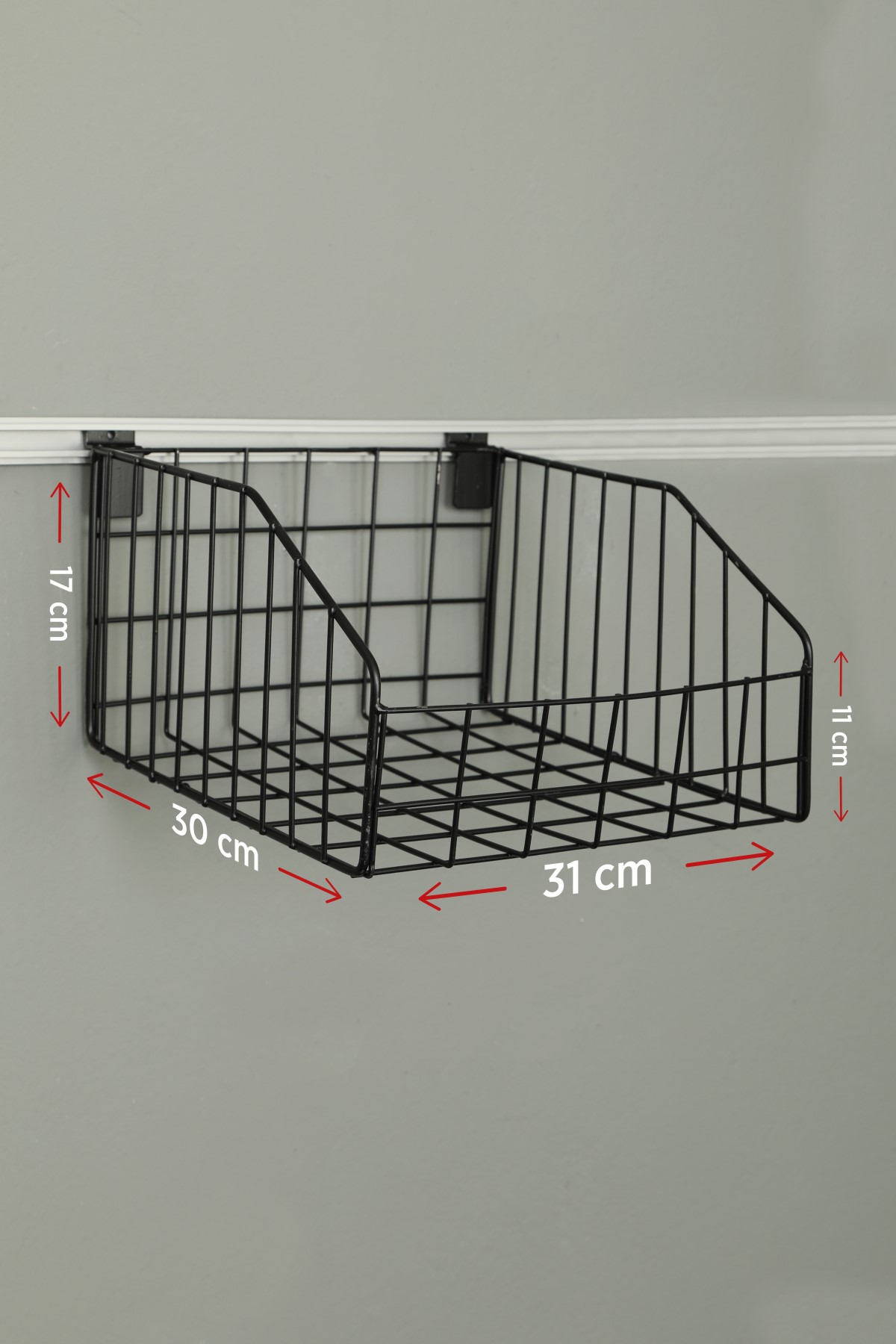 Kanallı Panoya Tel Sepet - Rack Modern