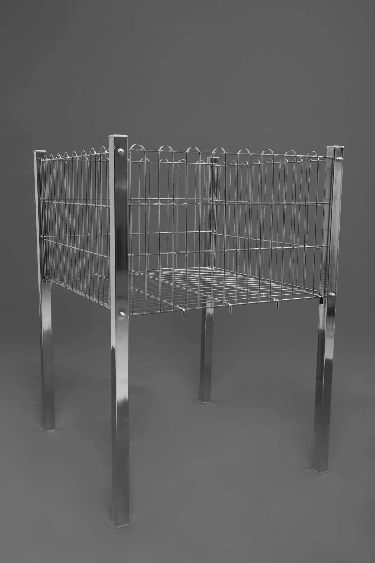 Chrome Baskets with Profile Stand - Rack Modern