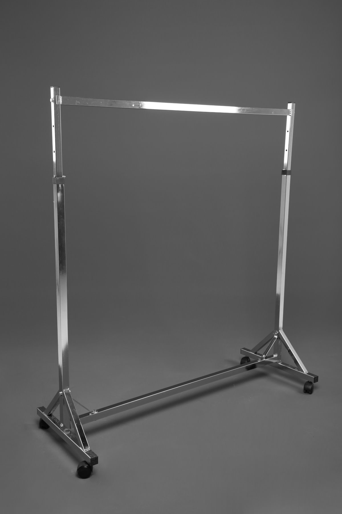 Single-Tier Double-Sided 6-Hook Chrome Hanger Stand - Rack Modern